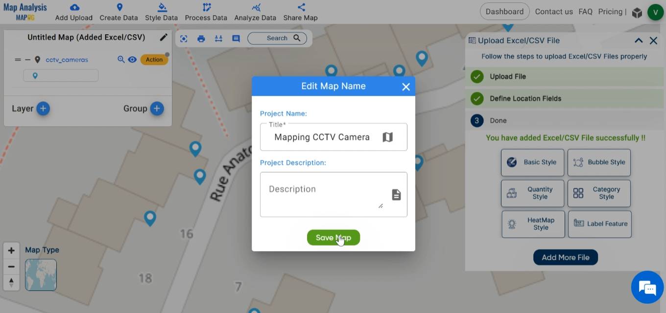 How To Create A Map For Crime Tracking Mapping Cctv Cameras Mapog 6028