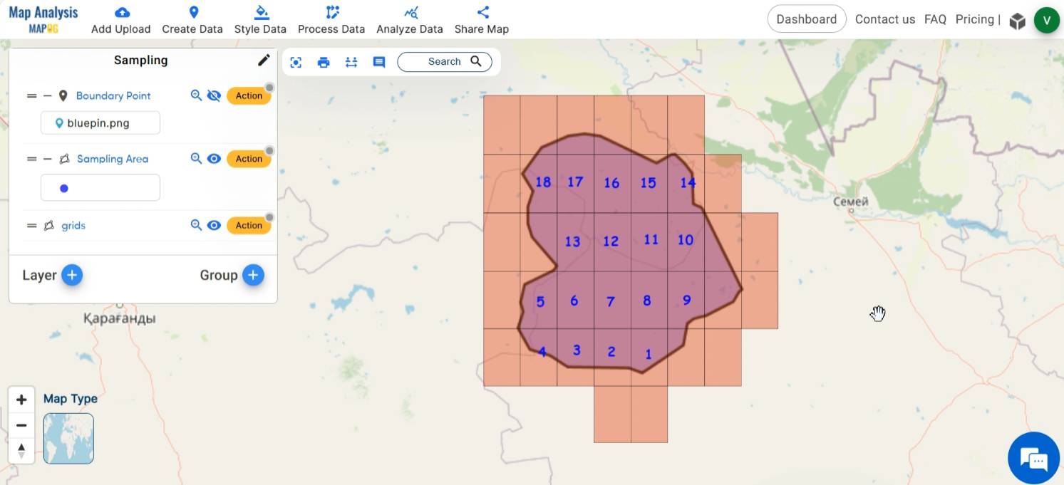 GIS Tools for Creating Maps: Grid Sampling in Mineral Exploration - MAPOG