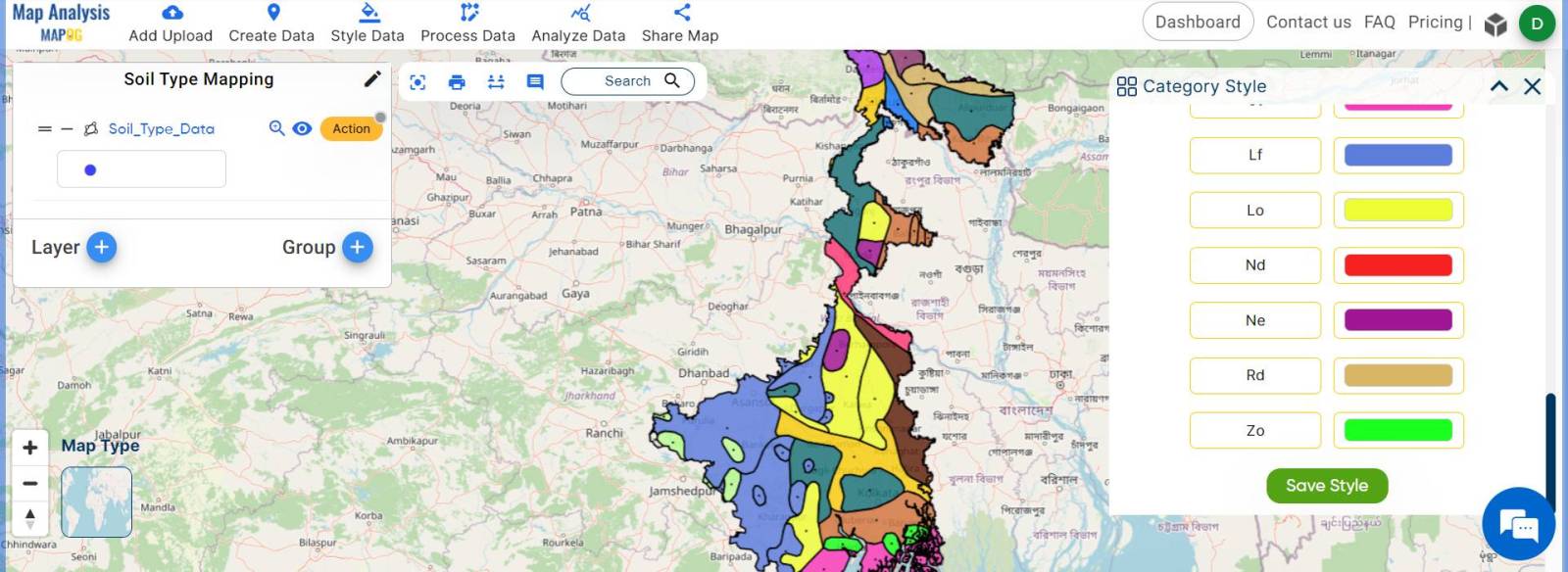 Mapping Soil Types: A Visual Guide with a Category Style Map - MAPOG