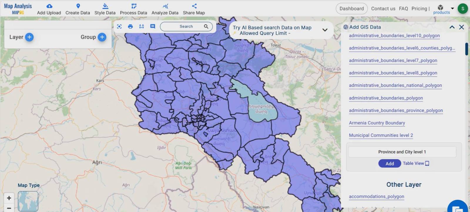 Create Map Join The Excel Population Data To The Country Polygons Mapog