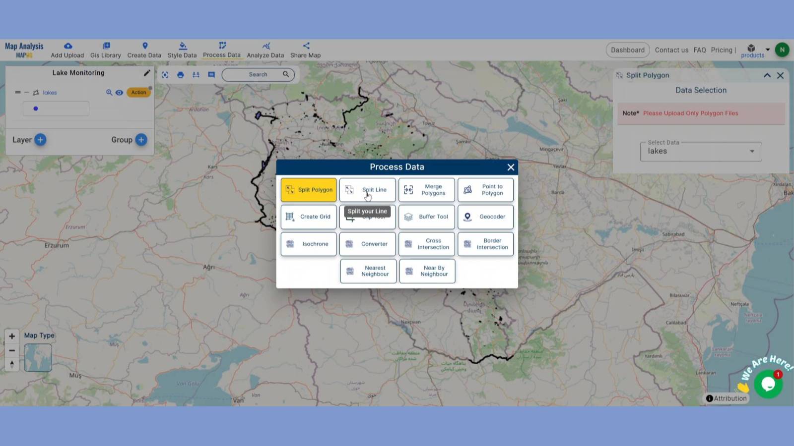 Enhanced Lake Monitoring Segmenting With Split Polygon And Split Line Tools Mapog