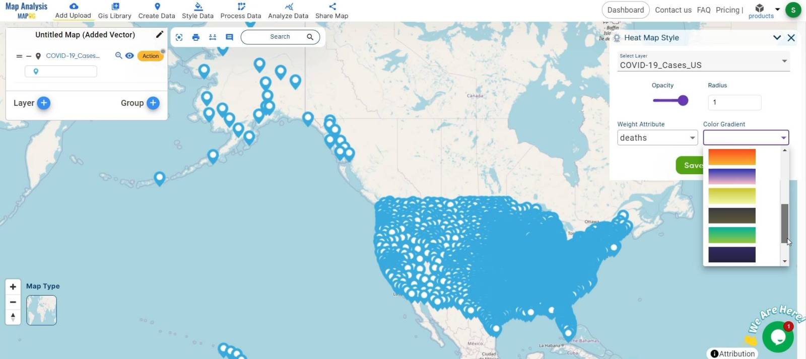 GIS Heat Maps for Disease Tracking: Visualizing COVID-19 Death Rates ...
